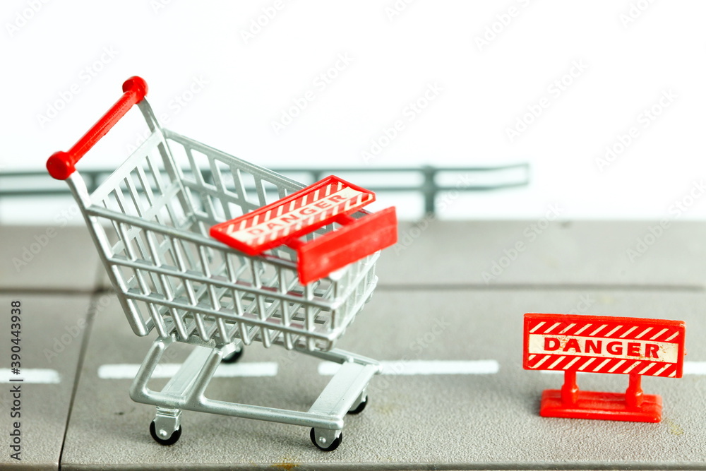Miniature traffic signage stand board put on the road plate model scene ...