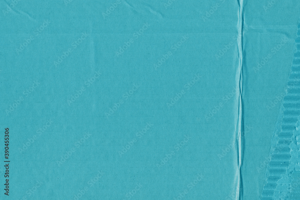 A blue vintage rough sheet of carton. Recycled environmentally friendly ...
