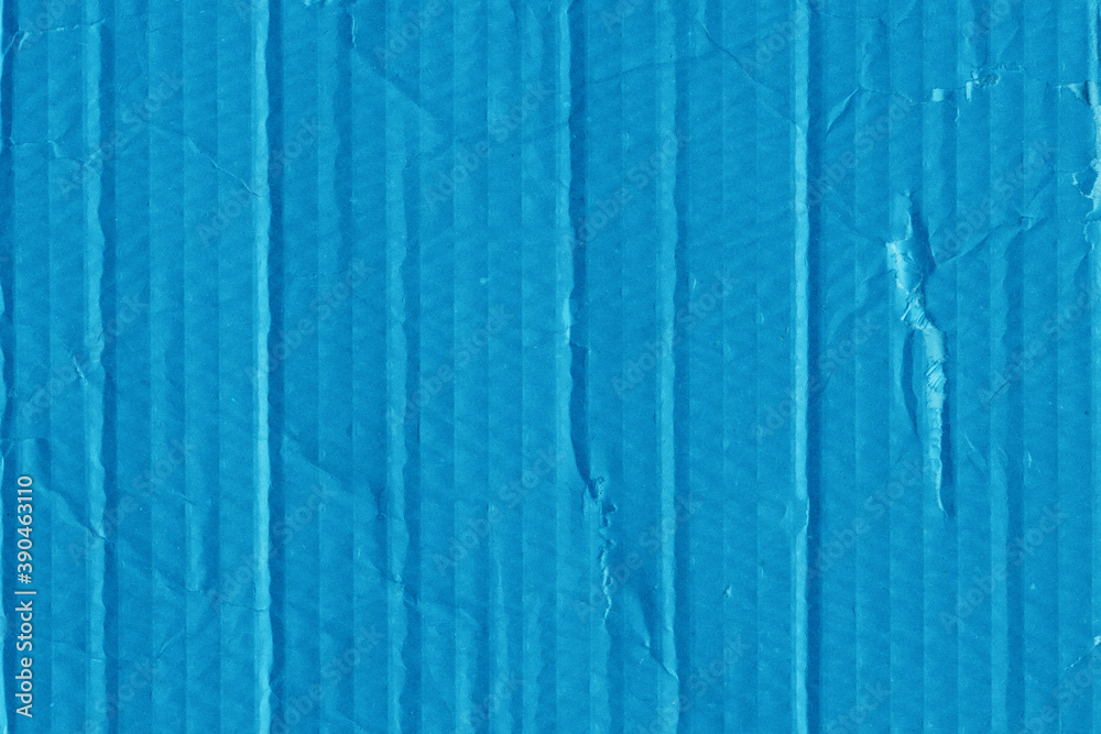 A blue vintage rough sheet of carton. Recycled environmentally friendly ...