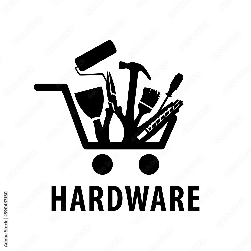 Vector logo of a building materials store Stock Vector | Adobe Stock