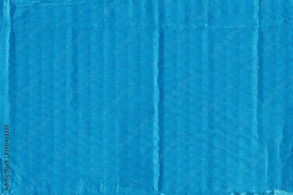 A blue vintage rough sheet of carton. Recycled environmentally friendly ...