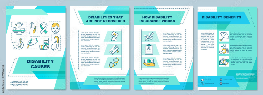 Disability causes brochure template. How disability insurance works ...