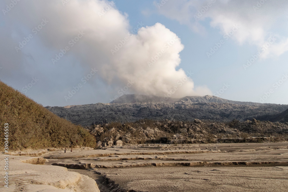 Dukono Volcano in Halmahera Island, Maluku, Indonesia Stock Photo ...