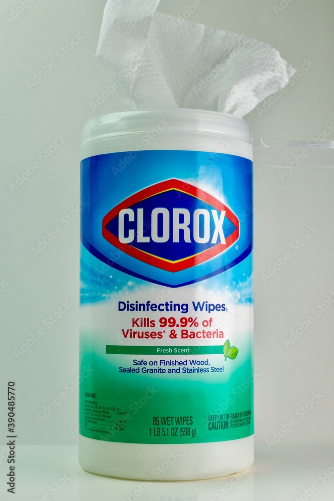 Clorox disinfecting wipes Stock Photo | Adobe Stock