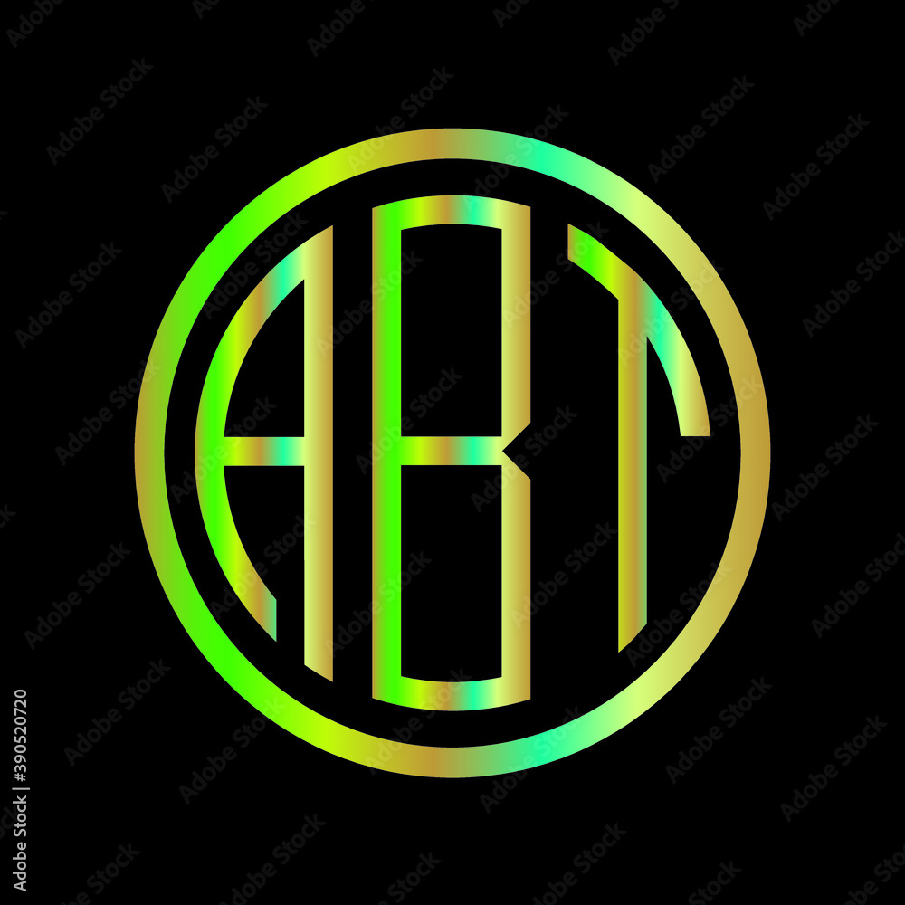 ABT letter logo design/abt gradient color logo/ Ellipse 3 letter logo ...