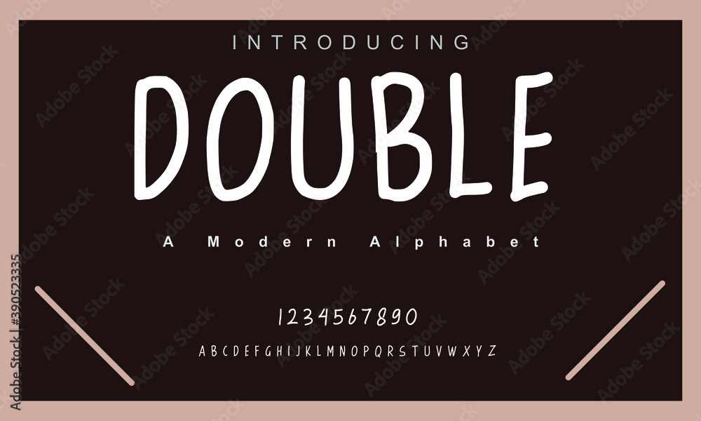 Double font Elegant alphabet letters font and number. Classic Lettering Minimal Fashion Designs ...