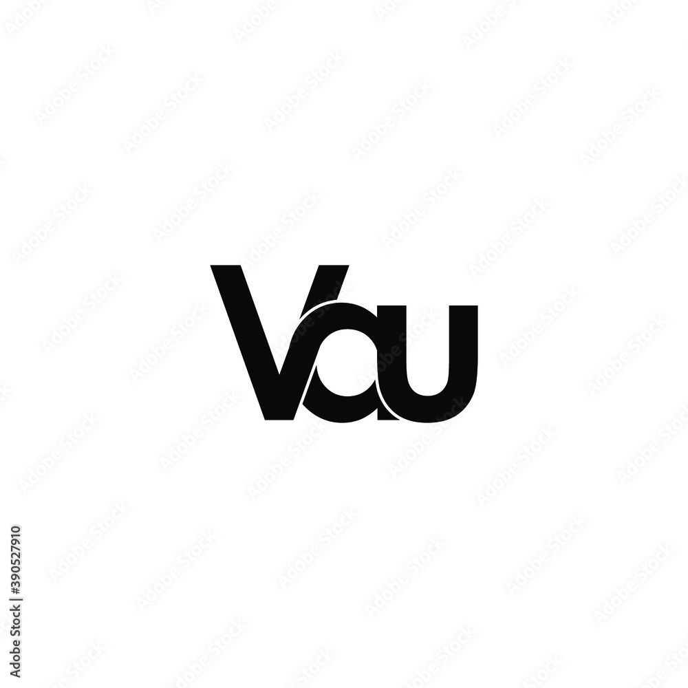 vau letter original monogram logo design Stock Vector | Adobe Stock