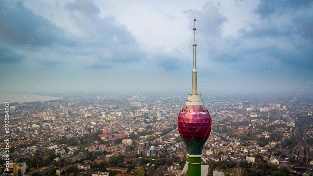 The 356m high tower located in Colombo reflects the symbolic landmark ...