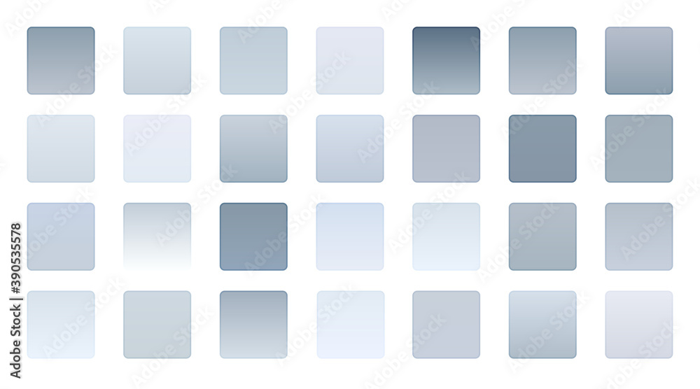 subtle gray gradients swatches big collection design Stock Vector ...