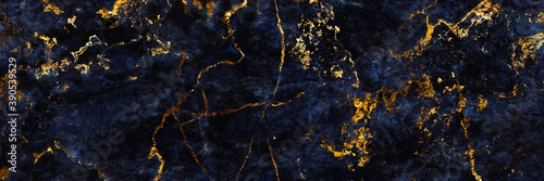 Alu Dibond Bilder - Blauer Marmor-Texturhintergrund mit