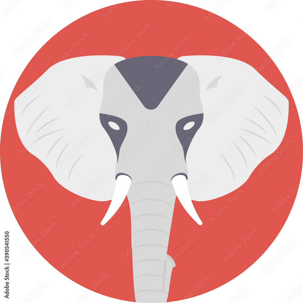 Elephant, a very large plant-eating mammal with a prehensile trunk ...