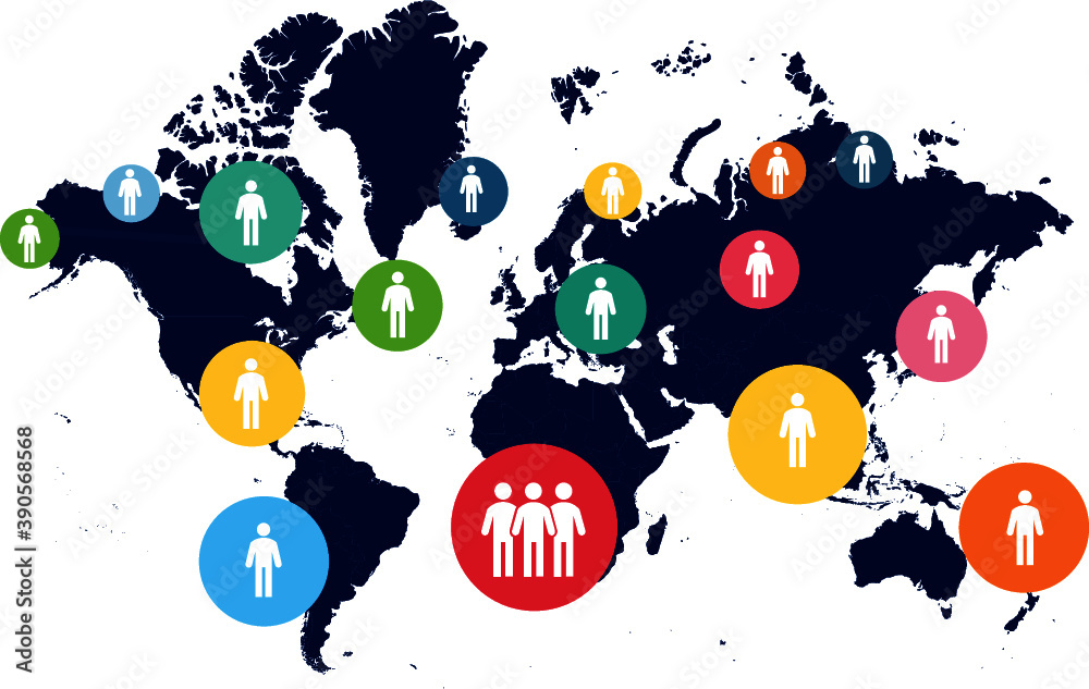 Network of people representing a stakeholder analysis Stock Vector ...