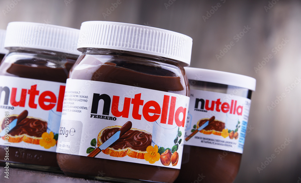 Jars of Nutella spread Stock Photo | Adobe Stock