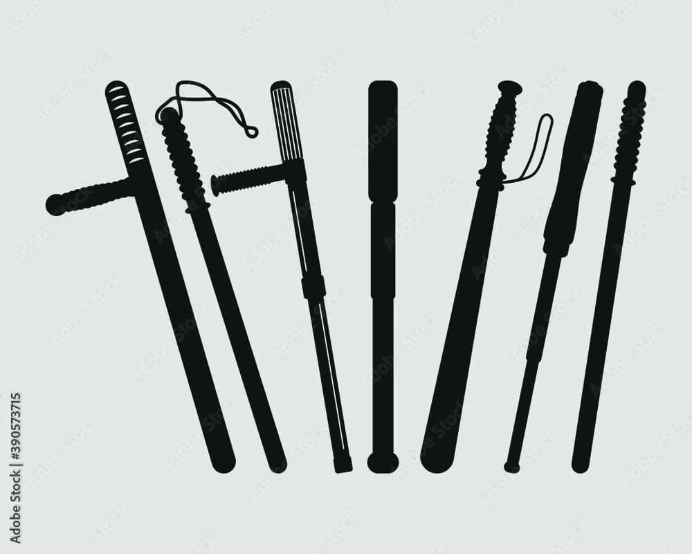 Police baton Clipart, Police Baton Vector, Baton, Old Police Baton, cut ...
