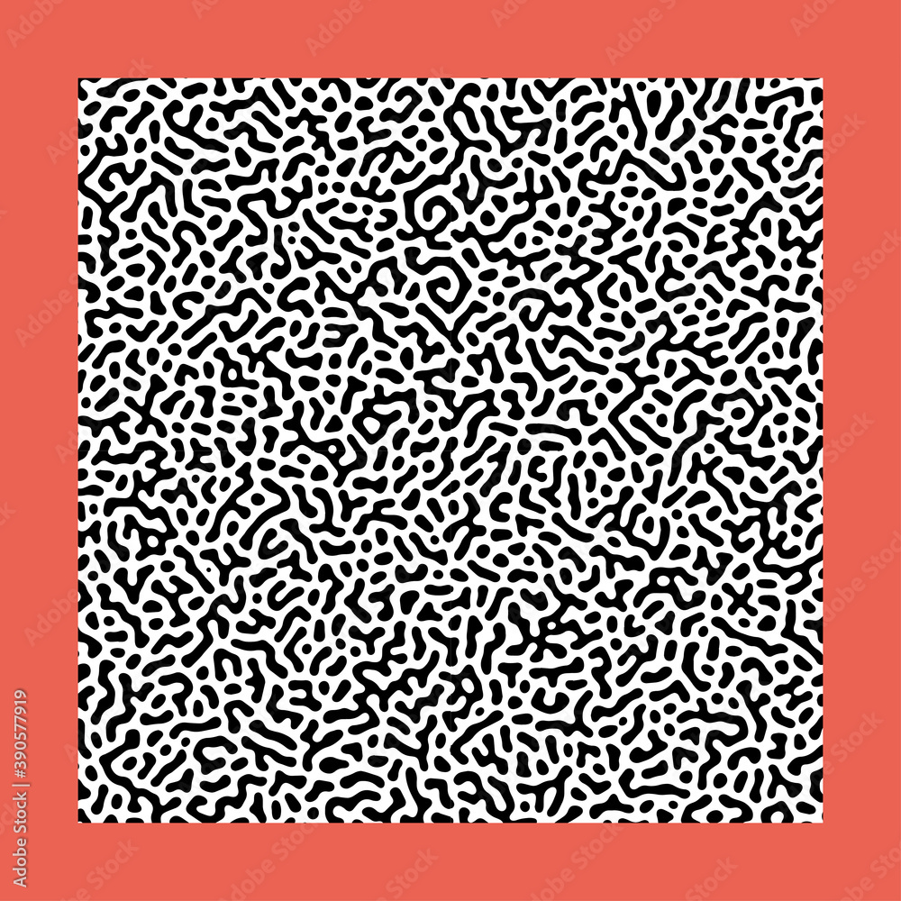 Seamless Reaction diffusion or turing pattern vector design caused by ...