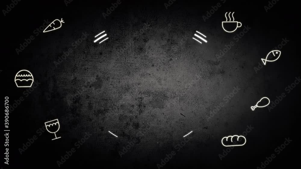 Dark background concept for design menu restaurant or cafe. Copy space ...