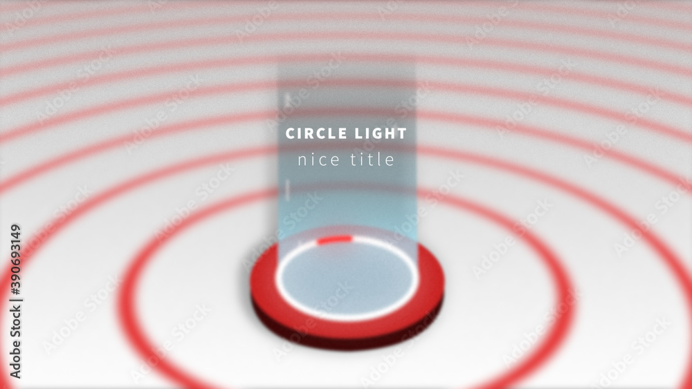 Circle with Light Title Stock Template | Adobe Stock