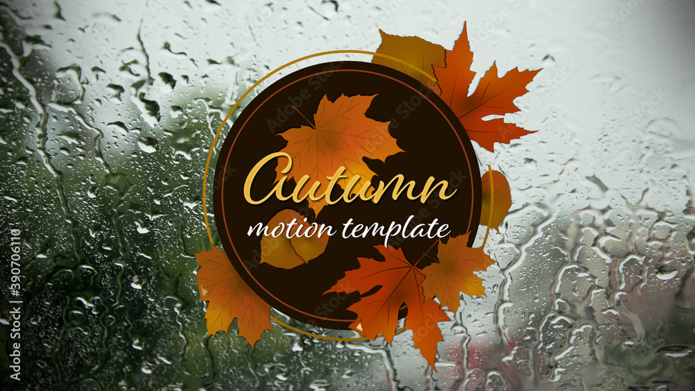 Autumn Leaves Titles Overlay Stock Template | Adobe Stock