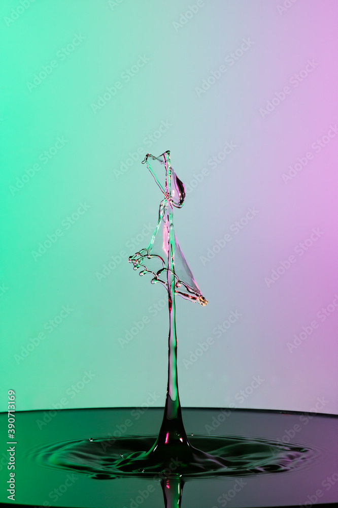 Double Top - another image in my Water Drop Art series. Stock Photo ...