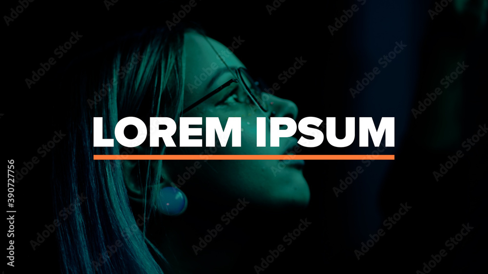 Bold Title Slide from Mask Stock Template | Adobe Stock