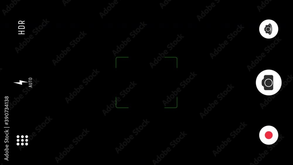 Vertical Screen Smartphone Camera Screen Taking Photo Animation on ...