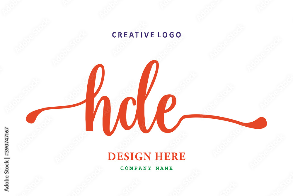 HDE lettering logo is simple, easy to understand and authoritative ...