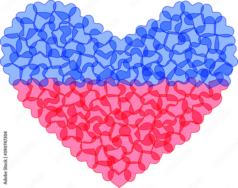 Haiti Flag in Heart Shape. Transparent hearts design. Izolated vector ...