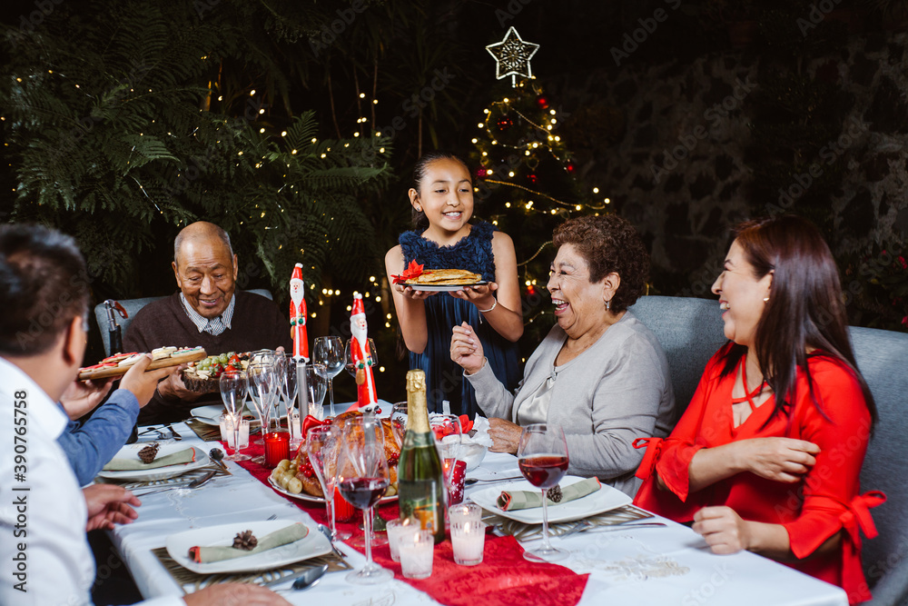 Hispanic Family Christmas