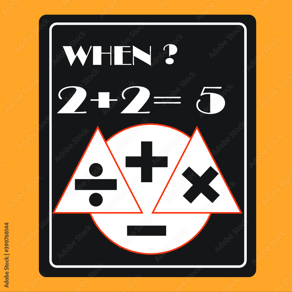 Calculation | calculate a synergy Cal Term Stock Vector | Adobe Stock