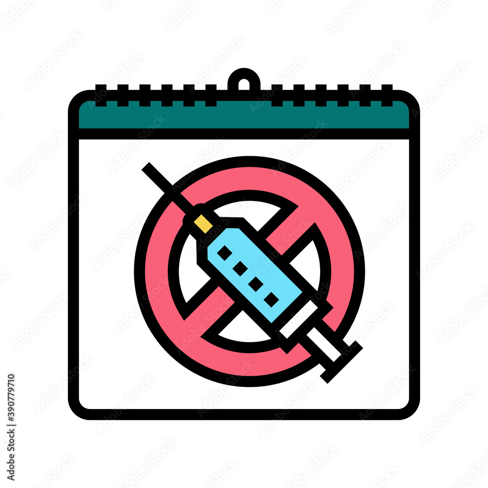 international day against drug abuse and trafficking color icon vector ...