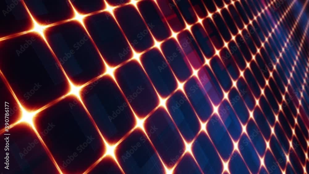 Stockvideo 4K 3D abstract perspective high-tech digital loop animation ...