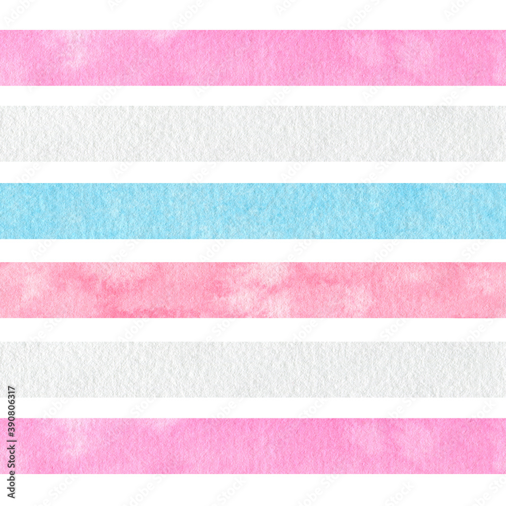 Watercolor LGBT, intersexual pride rainbow flag. Pattern of gay pride ...