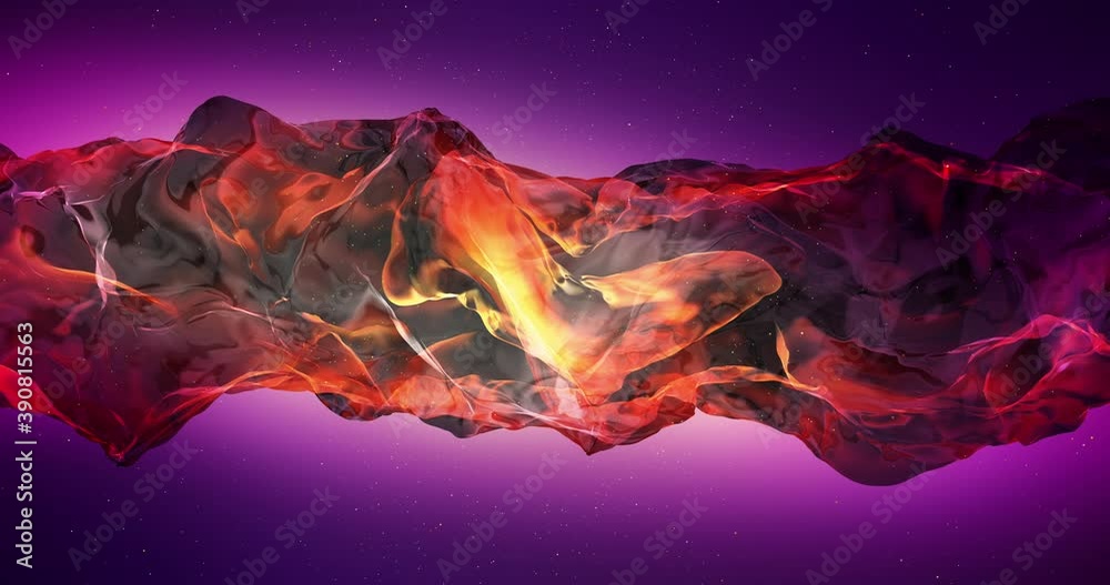 Abstract Liquid Shape Slowly Moving And Transforming. Perfect Loop ...