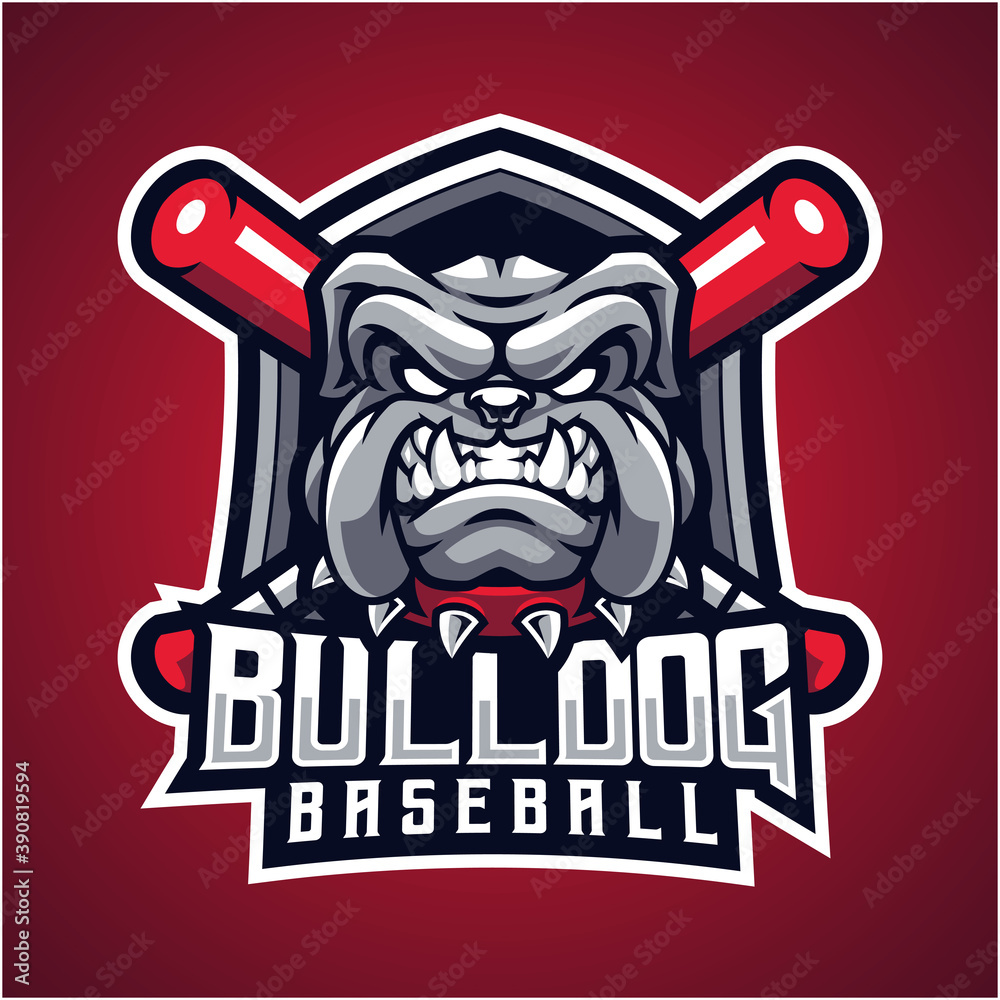 Baseball Bulldog Vector