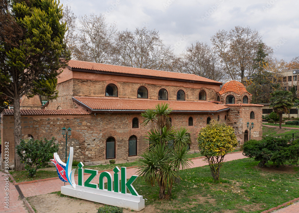 Iznik, Bursa, Turkey - December 15, 2019: Iznik Hagia Sophia church ...