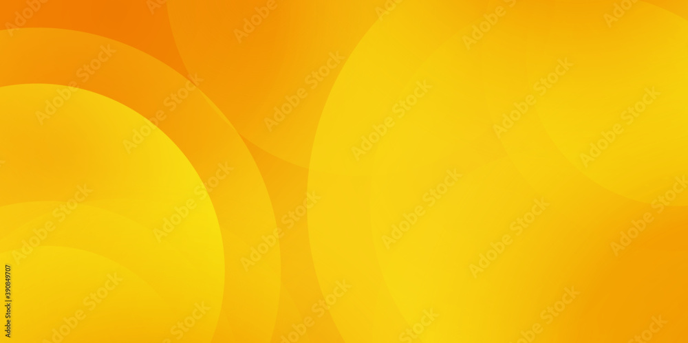 Gradient yellow orange geometric shape background with dynamic circle ...