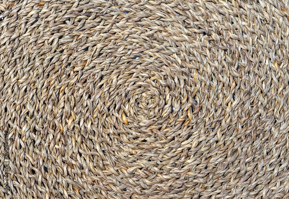 Wicker texture. Background of reed weaving. Rough weaving from straw ...