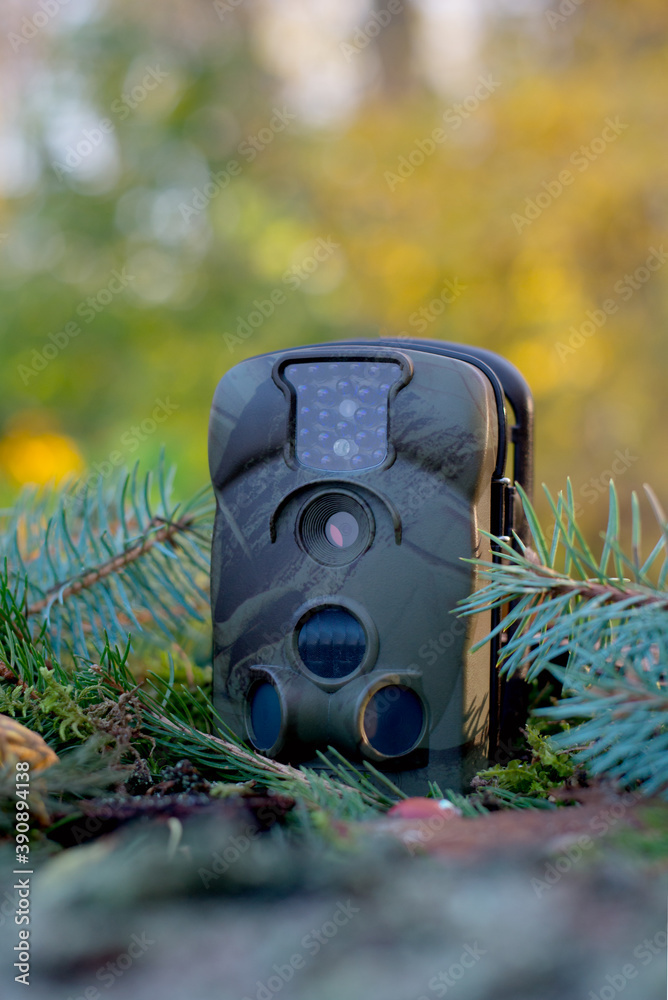 Advertising photo of Trap or Trail Camera With Infrared Light and a ...