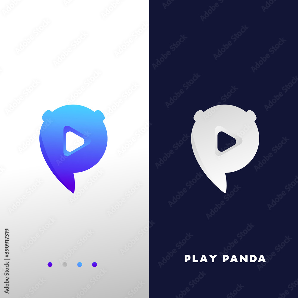 Modern Blue Abstract Play Logo Design. Logo Design Branding. Abstract ...