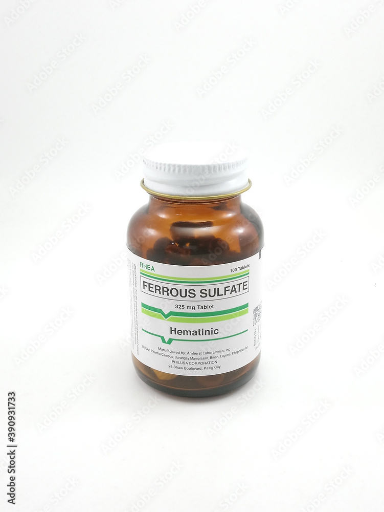Rhea ferrous sulfate hemantinic tablet in Manila, Philippines Stock ...