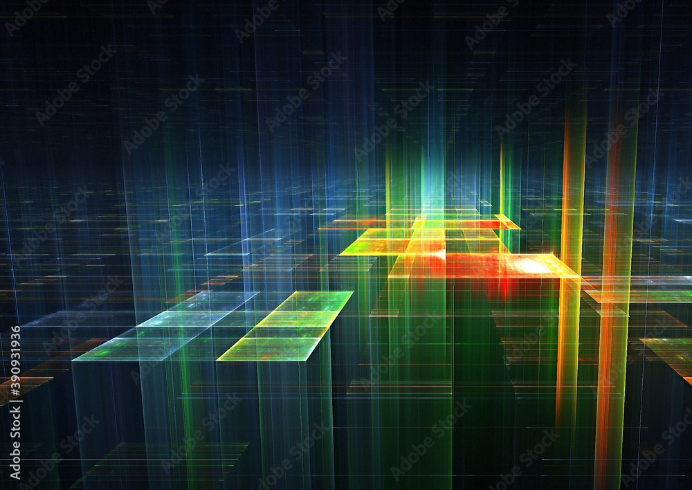 abstract colorful futuristic grid background Stock Illustration | Adobe ...