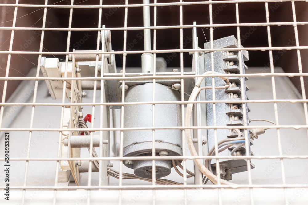 Fire ventilation in a corridor of a residential building, automatic ...