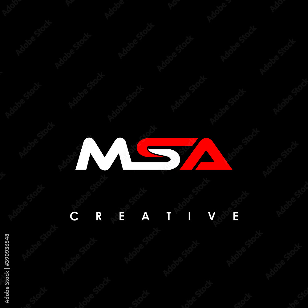 MSA Letter Initial Logo Design Template Vector Illustration Stock ...