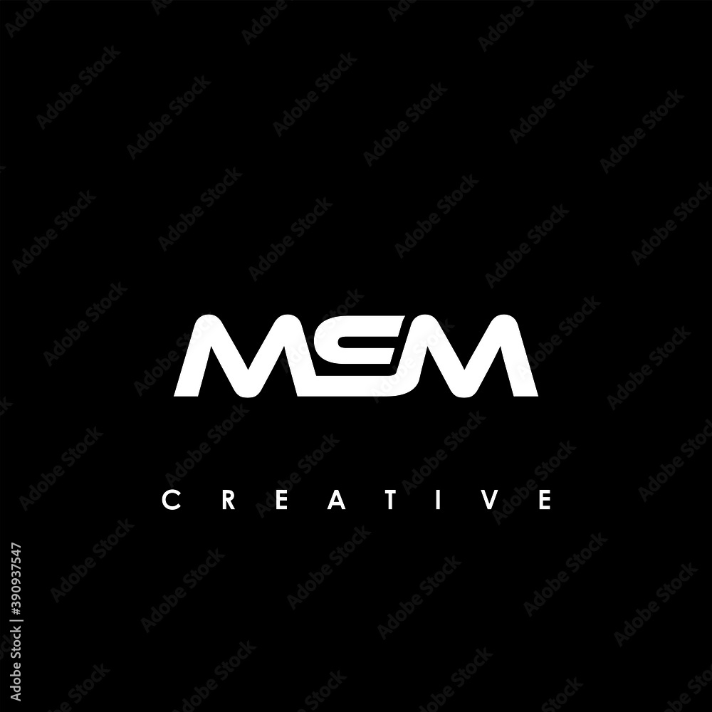 MSM Letter Initial Logo Design Template Vector Illustration Stock ...
