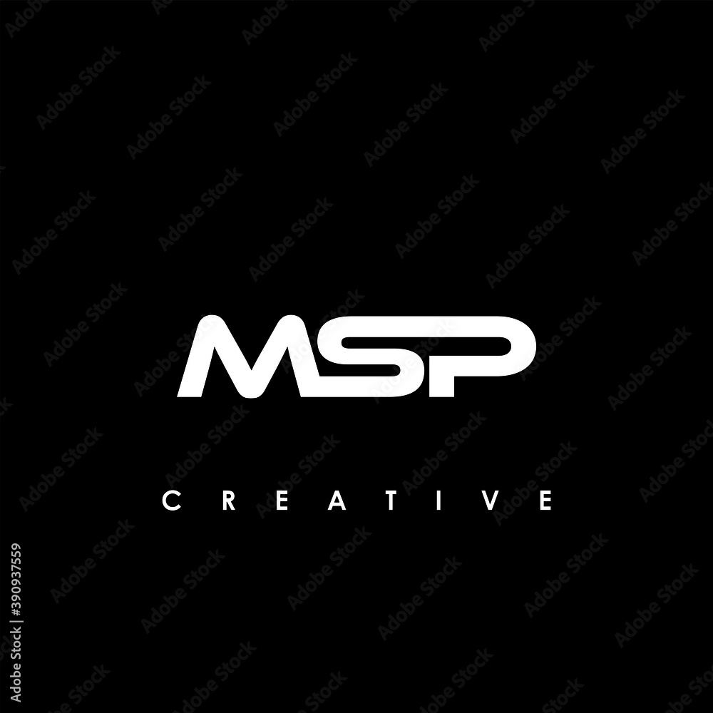 MSP Letter Initial Logo Design Template Vector Illustration Stock ...