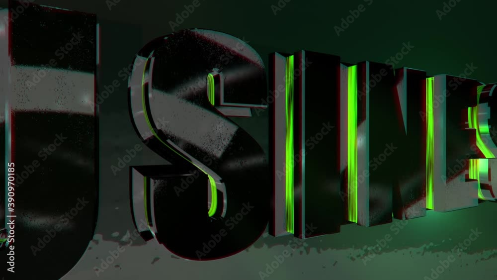 Business and technology presentation Concept, Creative 3D text ...