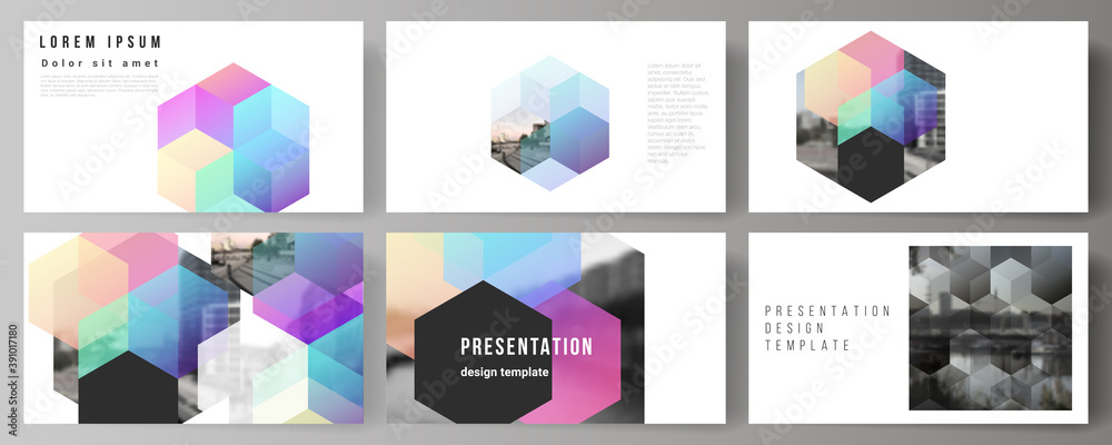 Vector layout of the presentation slides design business templates ...