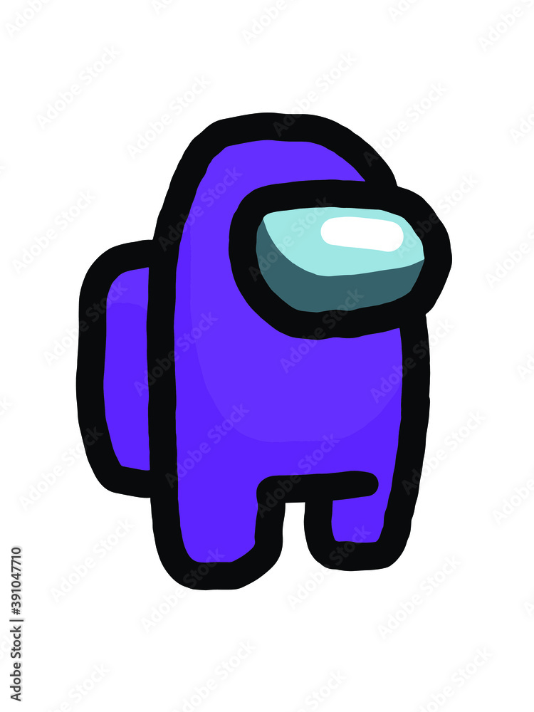 among-us character, vector illustration Stock Vector | Adobe Stock