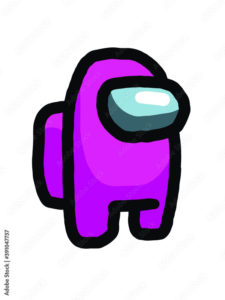 among-us character, vector illustration Stock Vector | Adobe Stock