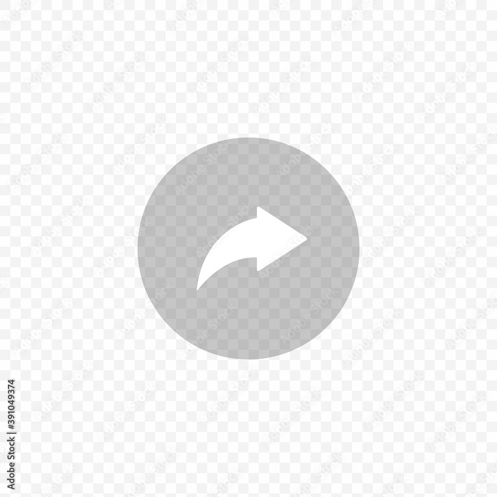 Share arrow icon. Arrow social media button. Share button. Vector on ...